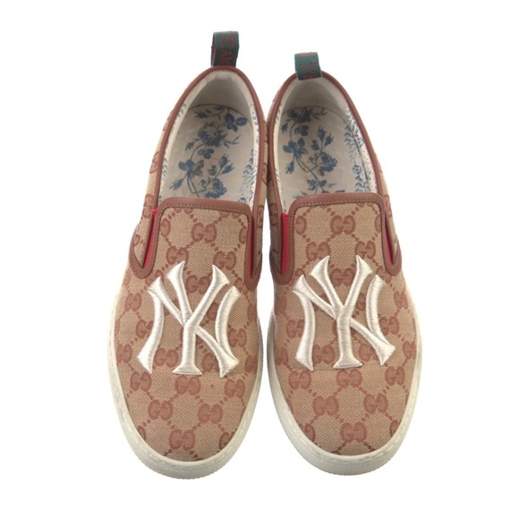 Gucci | Shoes | Mens Gucci Mlb Ny Yankees Slip On Sneaker From The ...